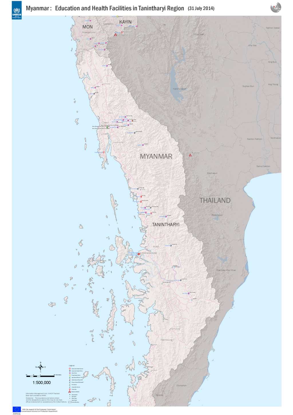 Document - Myanmar : Education and Health Facilities in Tanintharyi Region (31 July 2014)