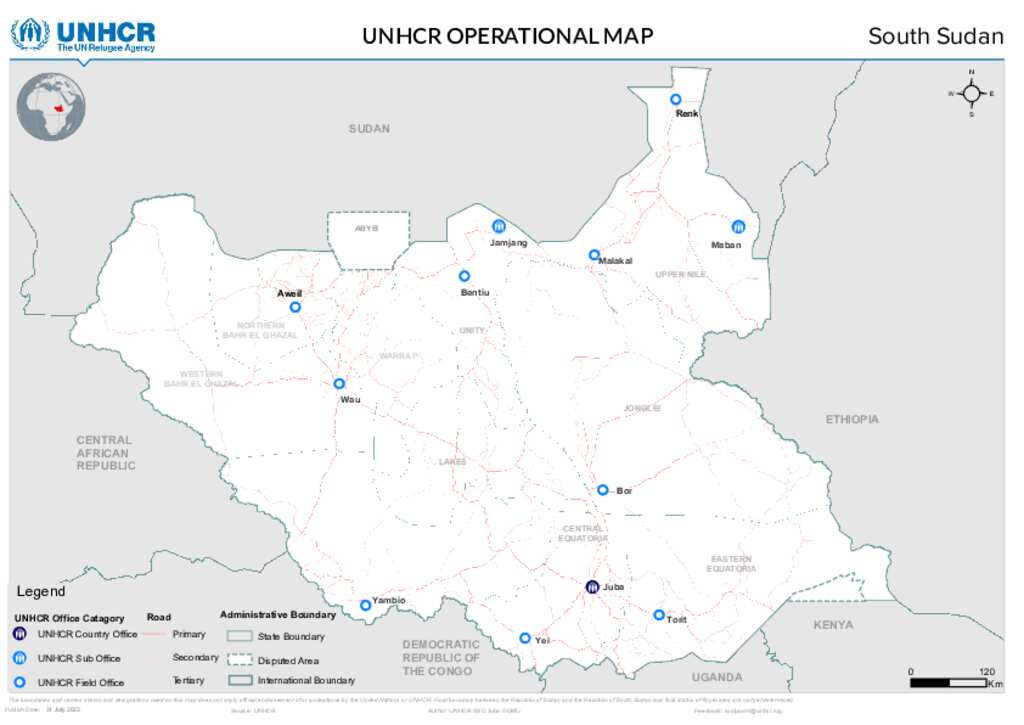 Document - UNHCR Presences Map 31 July 2023