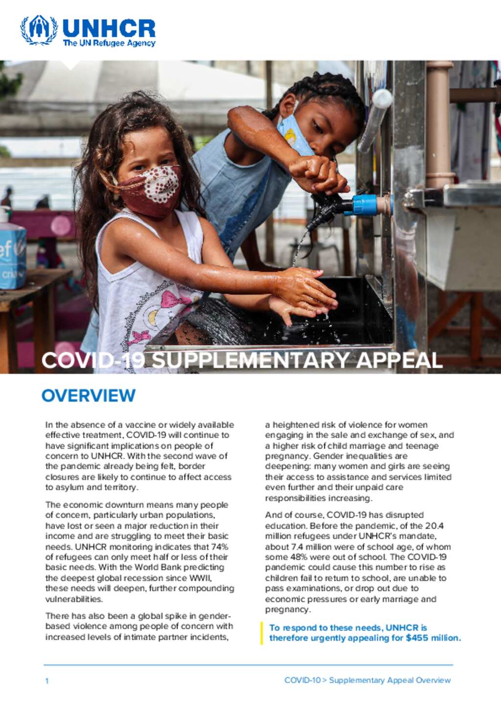 Document - UNHCR - COVID19 Supplementary Appeal