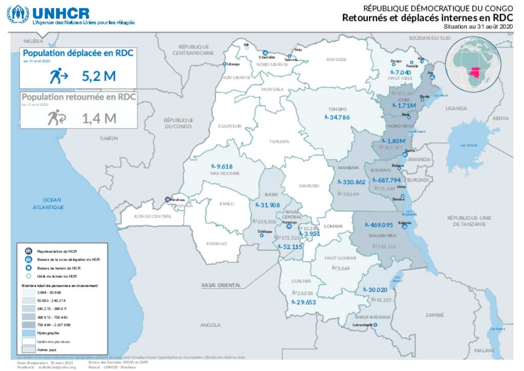 Document - RDC - Retournés et déplacés internes en RDC - 06 novembre 2020