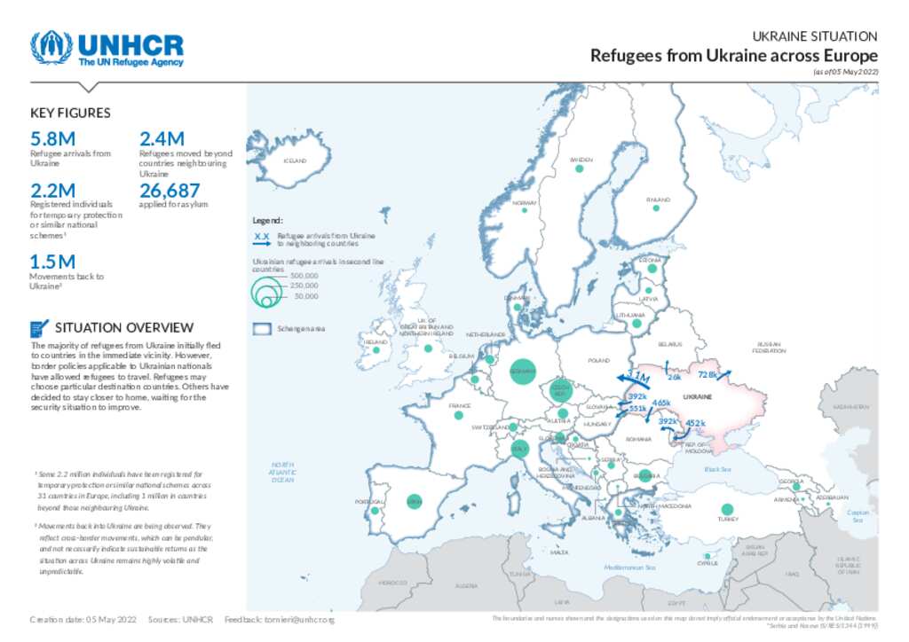 Document Ukraine Situation Refugees From Ukraine Across Europe