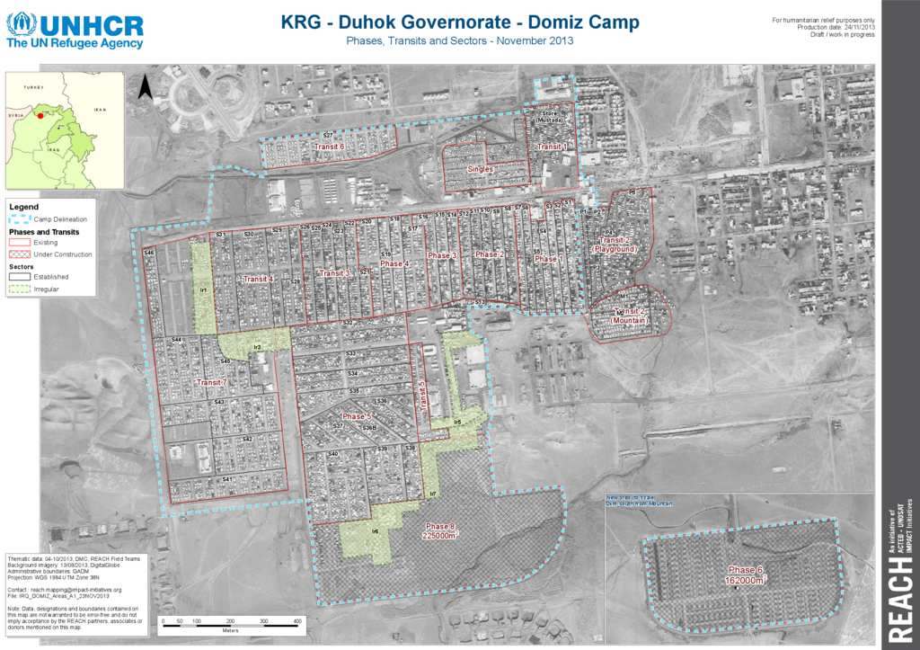 Document - Iraq - Dohuk Governorate - Domiz Camp - Areas - 23 Nov 2013 ...