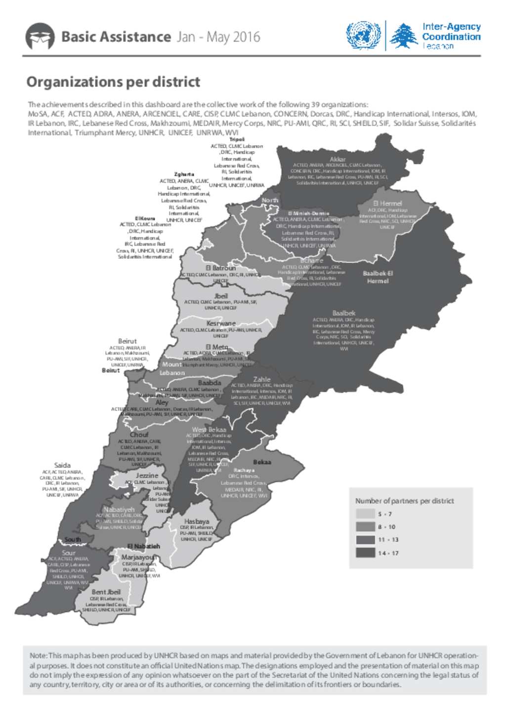Document - Lebanon - Basic Assistance - Who Does What Where - 2016 ...