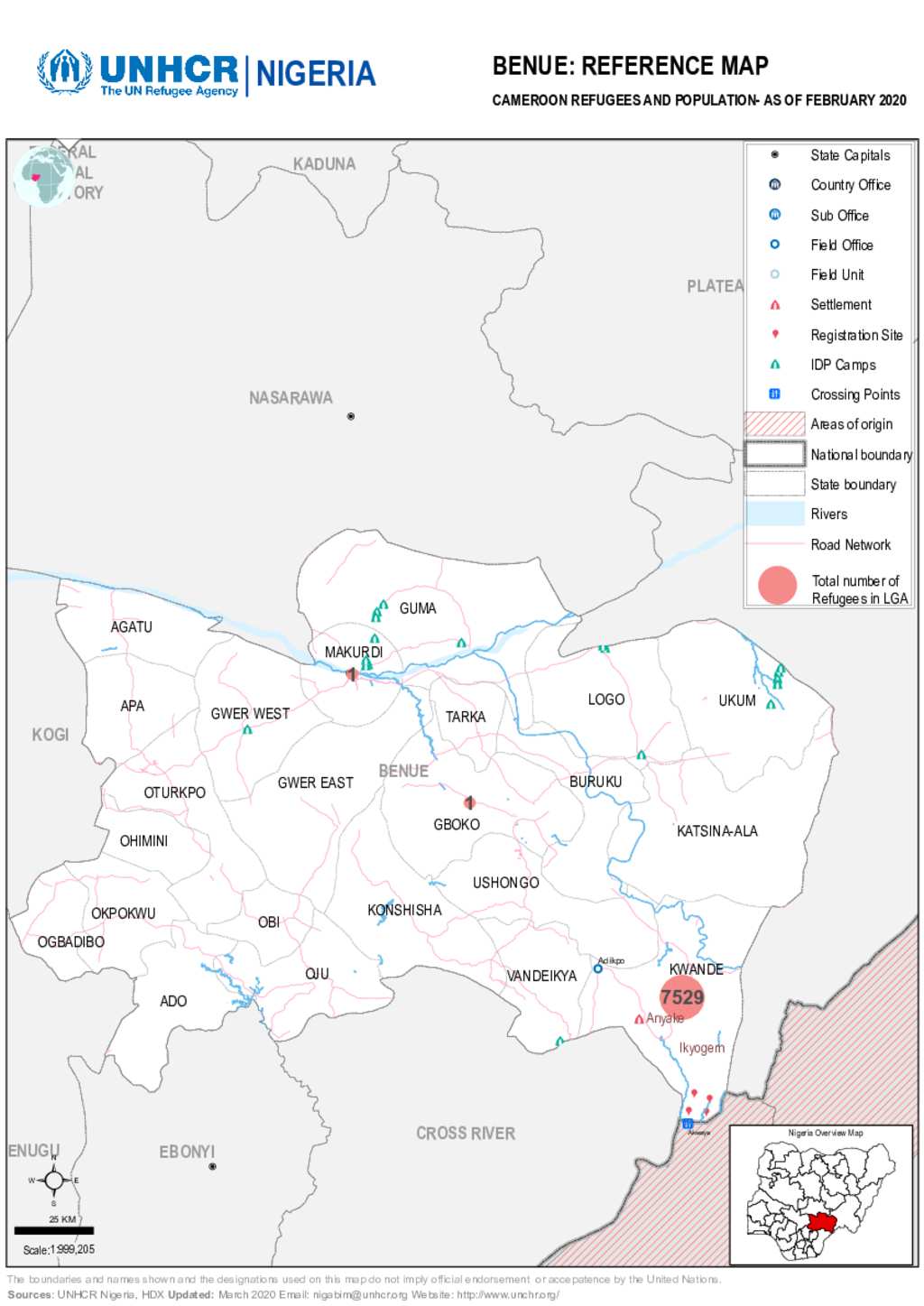 Document - UNHCR Nigeria: Cameroon Refugees Situation - Benue State ...