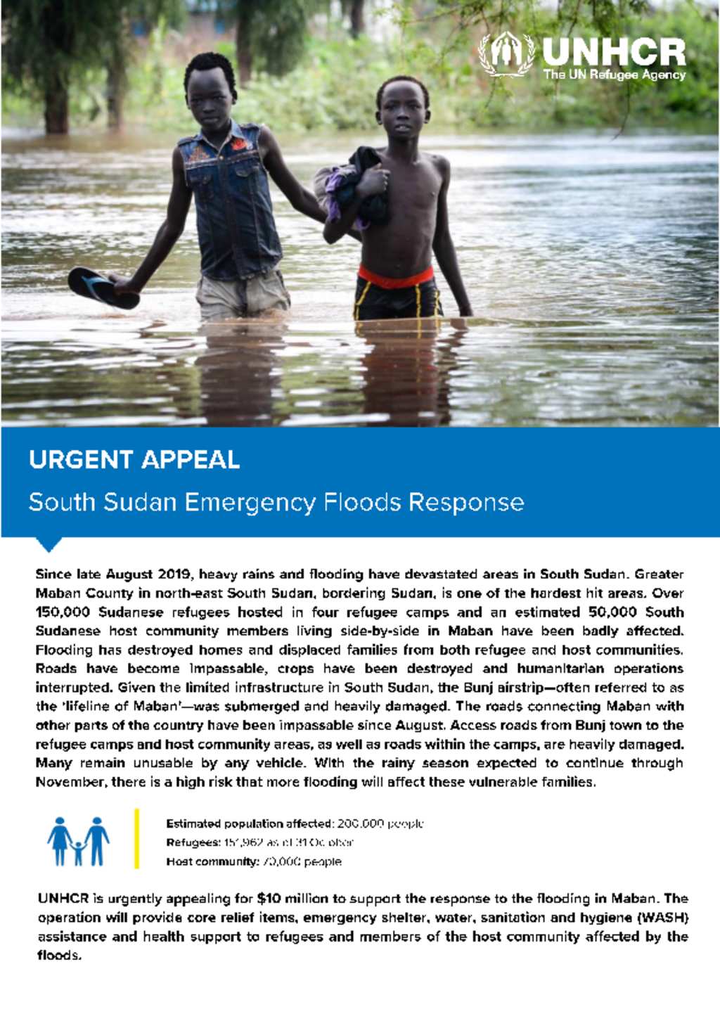 Document - South Sudan: Maban Flooding Situation Appeal