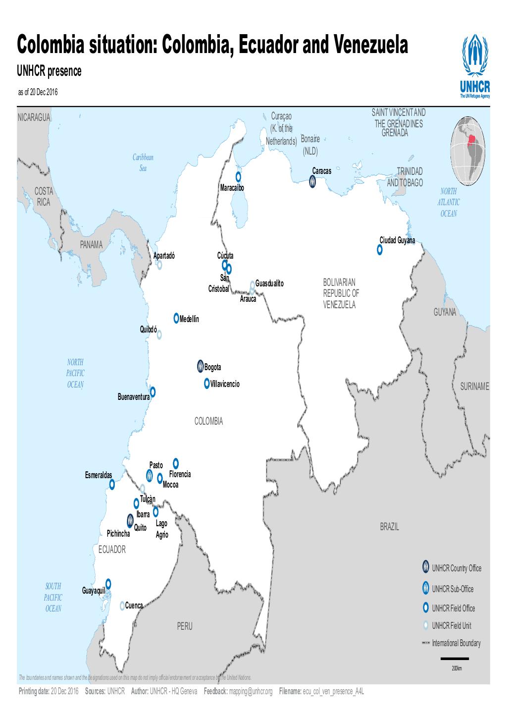 Document - Colombia situation: Colombia, Ecuador and Venezuela - UNHCR ...