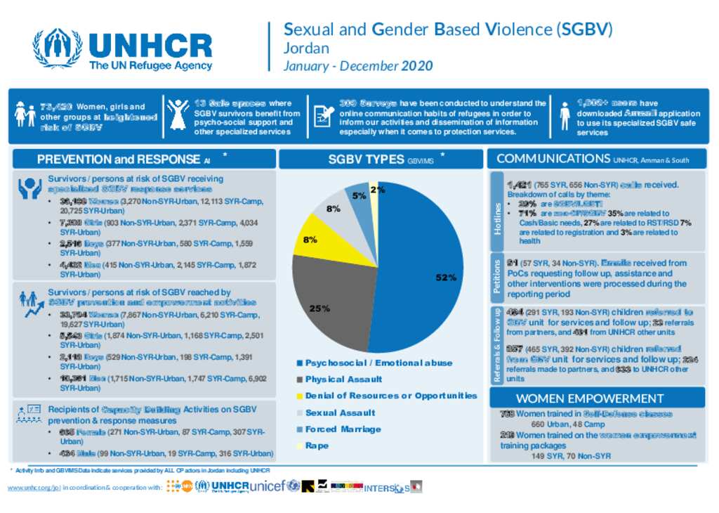Document Jordan Sexual And Gender Based Violence Dashboard 2020