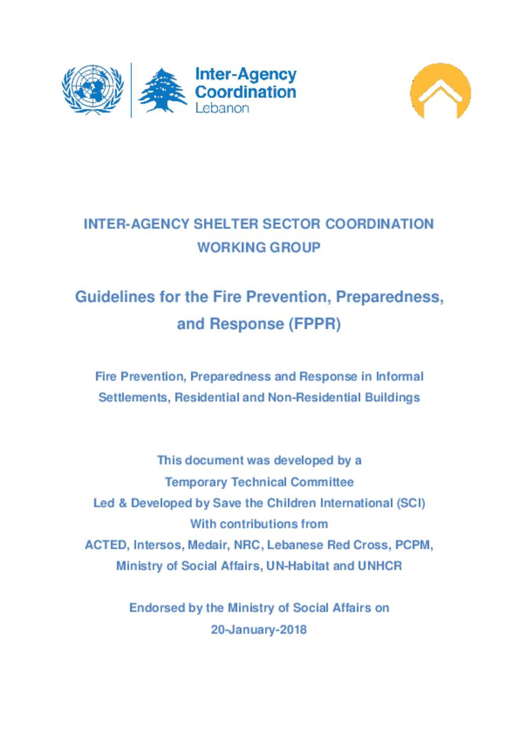 Document - Guidelines for the Fire Prevention, Preparedness, and ...