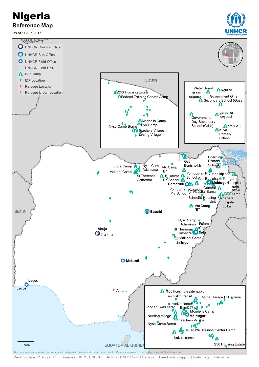 Document - Nigeria - Reference map - 11 August 2017