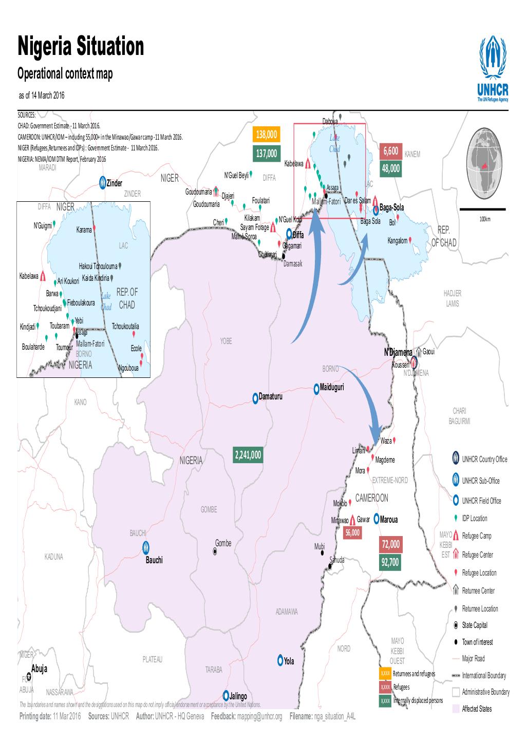 Document - Nigeria Situation - Operational context map - 14 March 2016