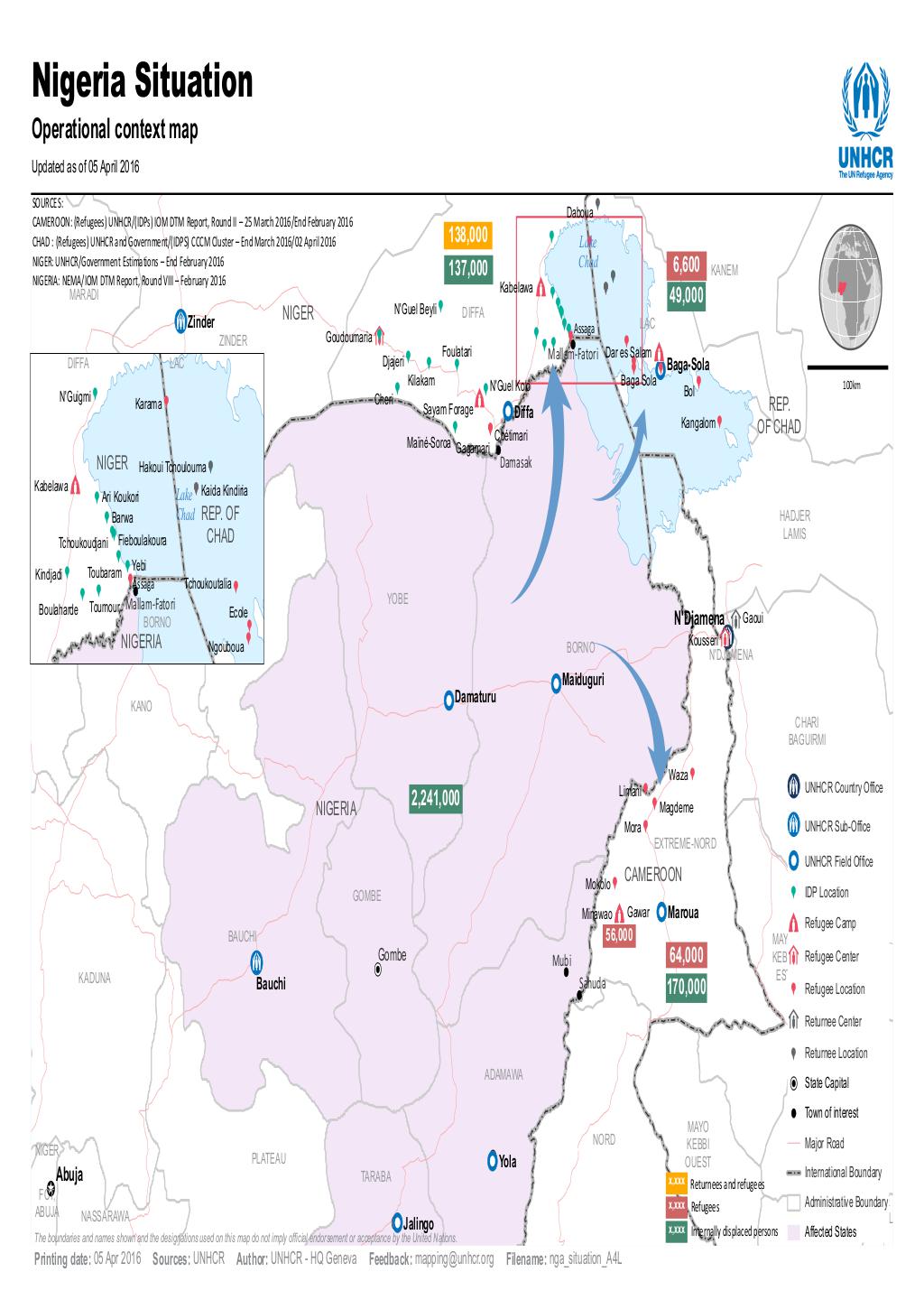 Document - Nigeria Situation - Operational context map - 05 April 2016