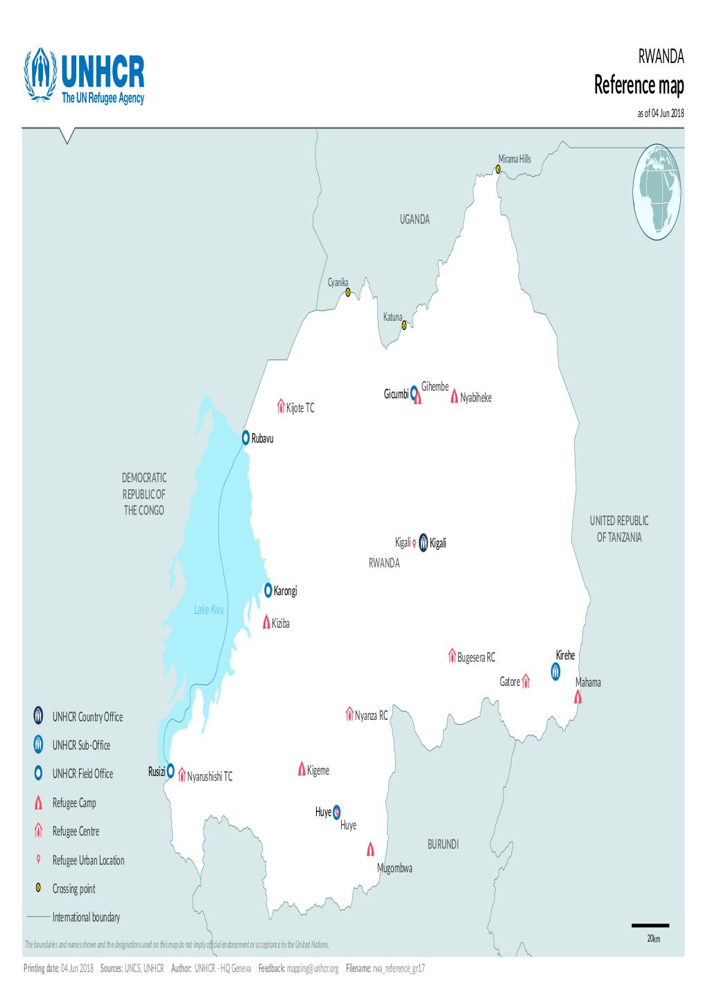 Document - Rwanda - Reference map - 04 June 2018