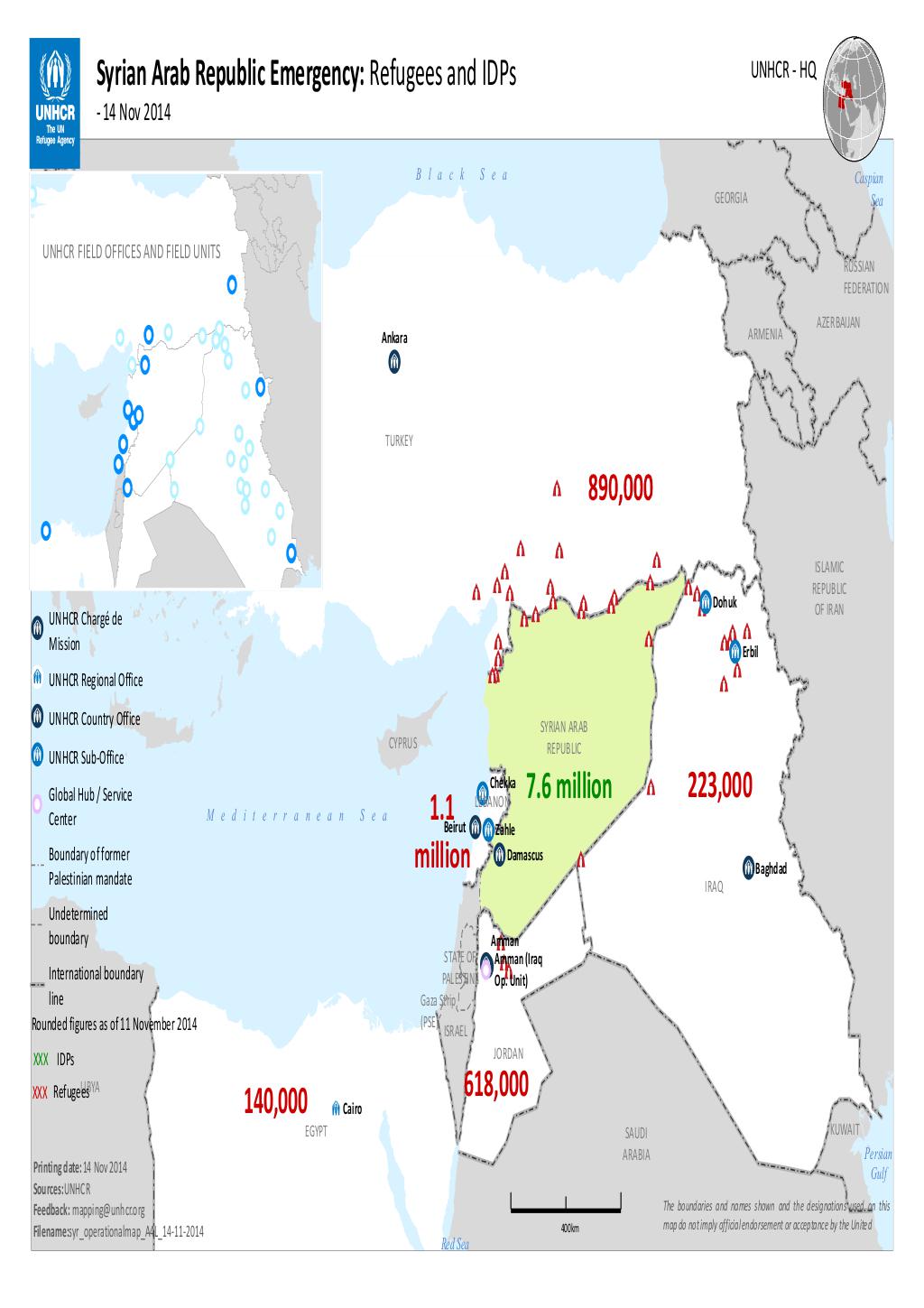 Document - Syrian Arab Rep. Emergency: Refugees and IDPs - 14 Nov. 2014